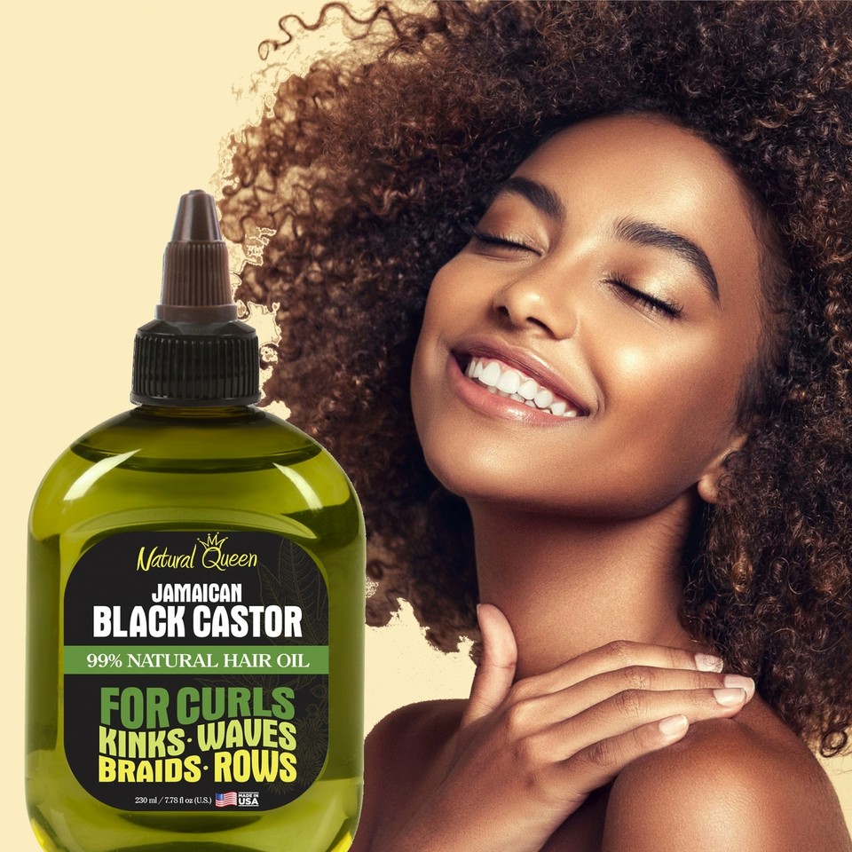 Natural Queen 99% Natural Jamaican Black Castor Hair Oil 7.78 oz. | eBay