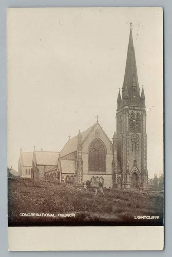Congregational Church LIGHTCLIFFE West Yorkshire England RPPC Real ...