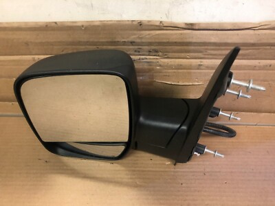 02 FORD ECONOLINE VAN LEFT DRIVER SIDE SPLIT MIRROR. TEXTURED BLACK ...