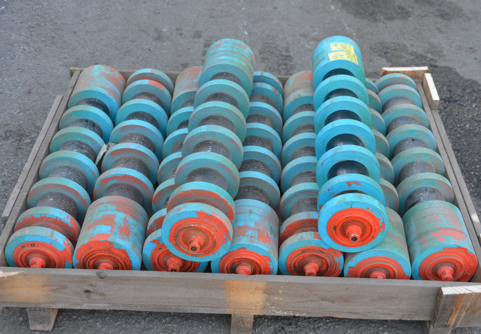 Sandvik 1650-C89-152-4 conveyor polly disk belt return rollers x 9 ...