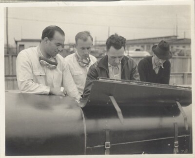 Indy 500 1937 Tony Gulotta Pit Crew checking Race Car engine Original ...