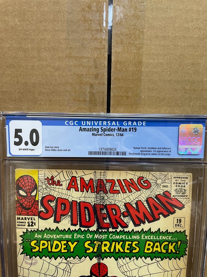 Marvel Comics The Amazing Spider-Man Issue #19 December 1964 CGC 5.0 ...