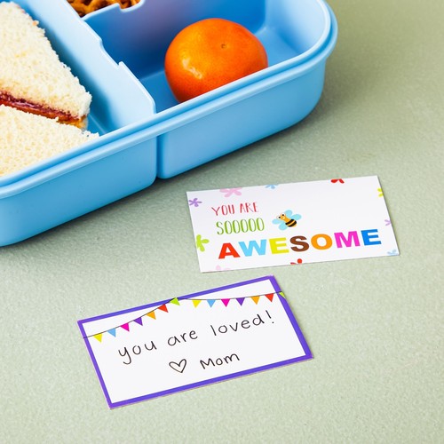 60-Pack Motivational Lunch Box Notes for Kids, Inspirational Cards, 30 ...