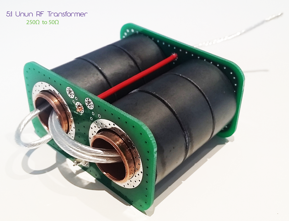 Balun / Unun 5:1 250Ohms to 50Ohms for broadband HF vertical antenna ...
