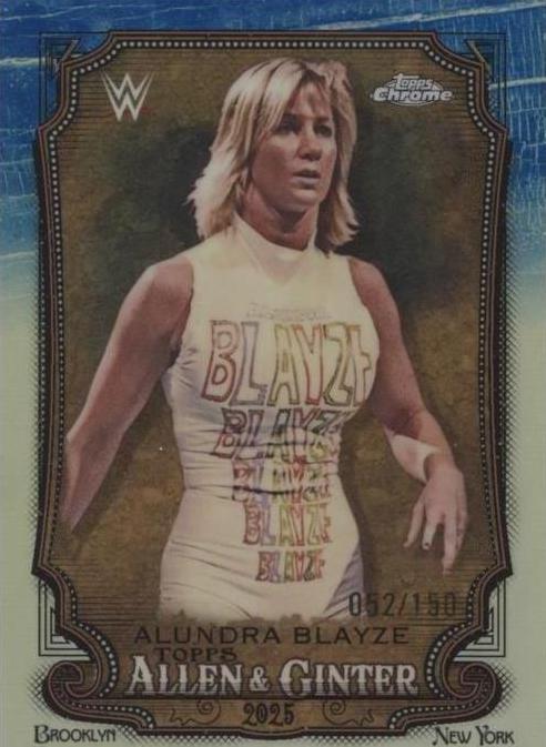2025 Topps Chrome WWE - Allen & Ginter Alundra Blayze #AG-ALB Blue ...
