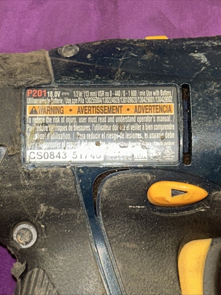 Ryobi P201 1/2in Drill - Tested and Working | eBay