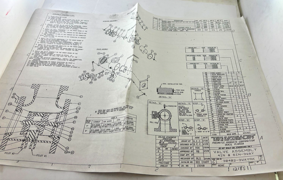 1AA64H11 4" 3-Way Valve Repair Kit Air Dry 5004391 Industrial | eBay