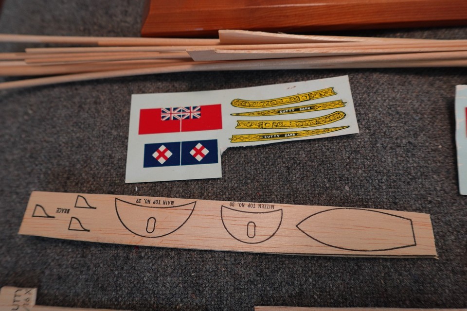Cutty Sark Model Ship Kit #163-1295 by Scientific Models, Wood hull ...