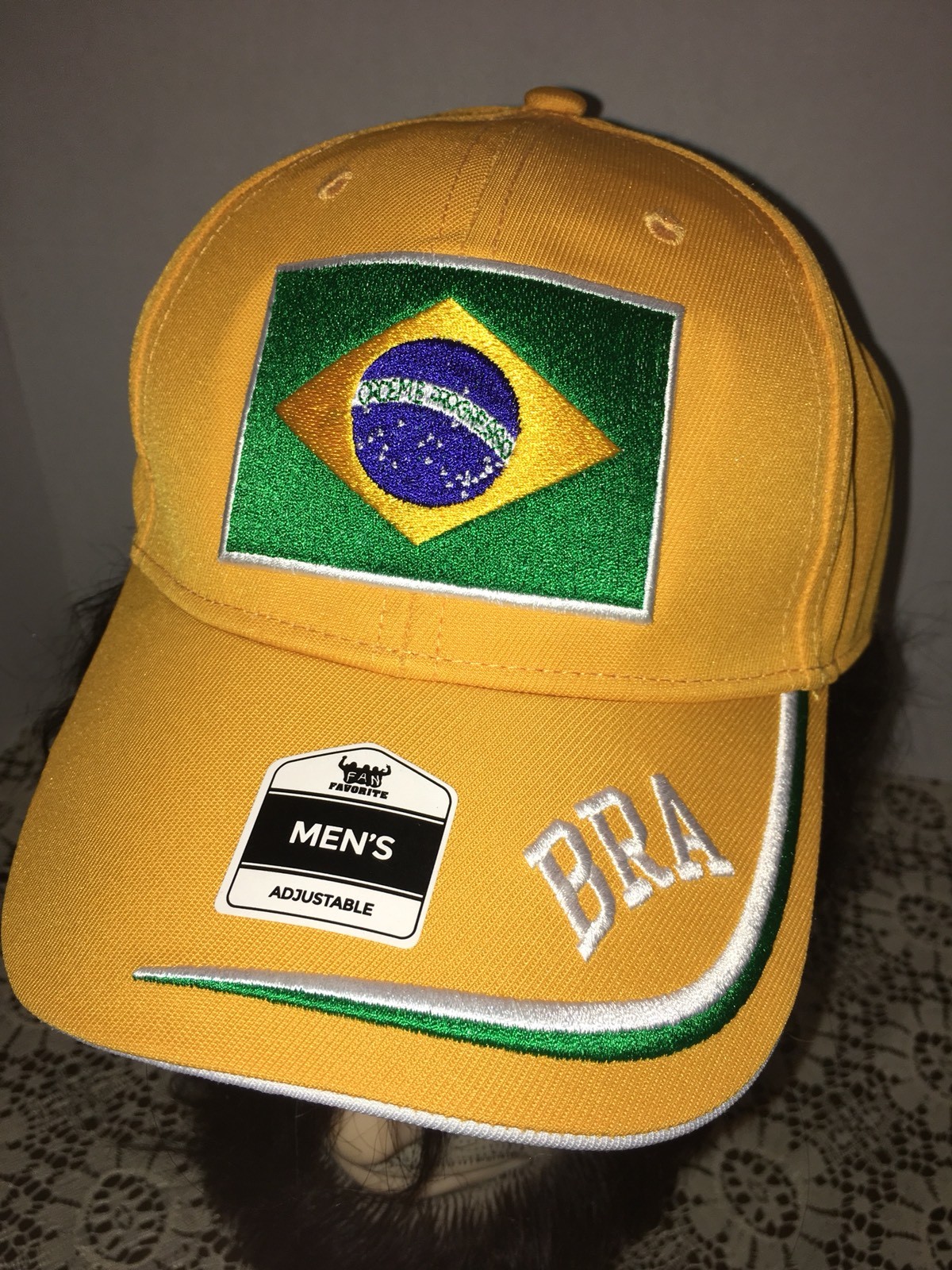 MENS FAN FAVORITE BASEBALL CAP BRAZIL ONE SIZE ~NEW W/TAGS~ | eBay