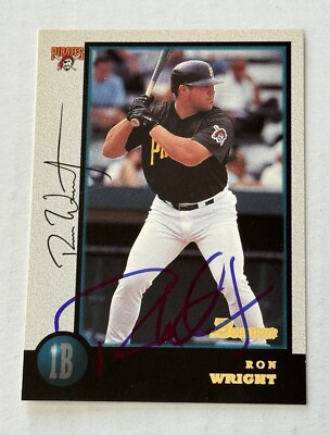 Ron Wright 1998 Bowman Authentic Signed Autograph Auto Card Pittsburgh ...