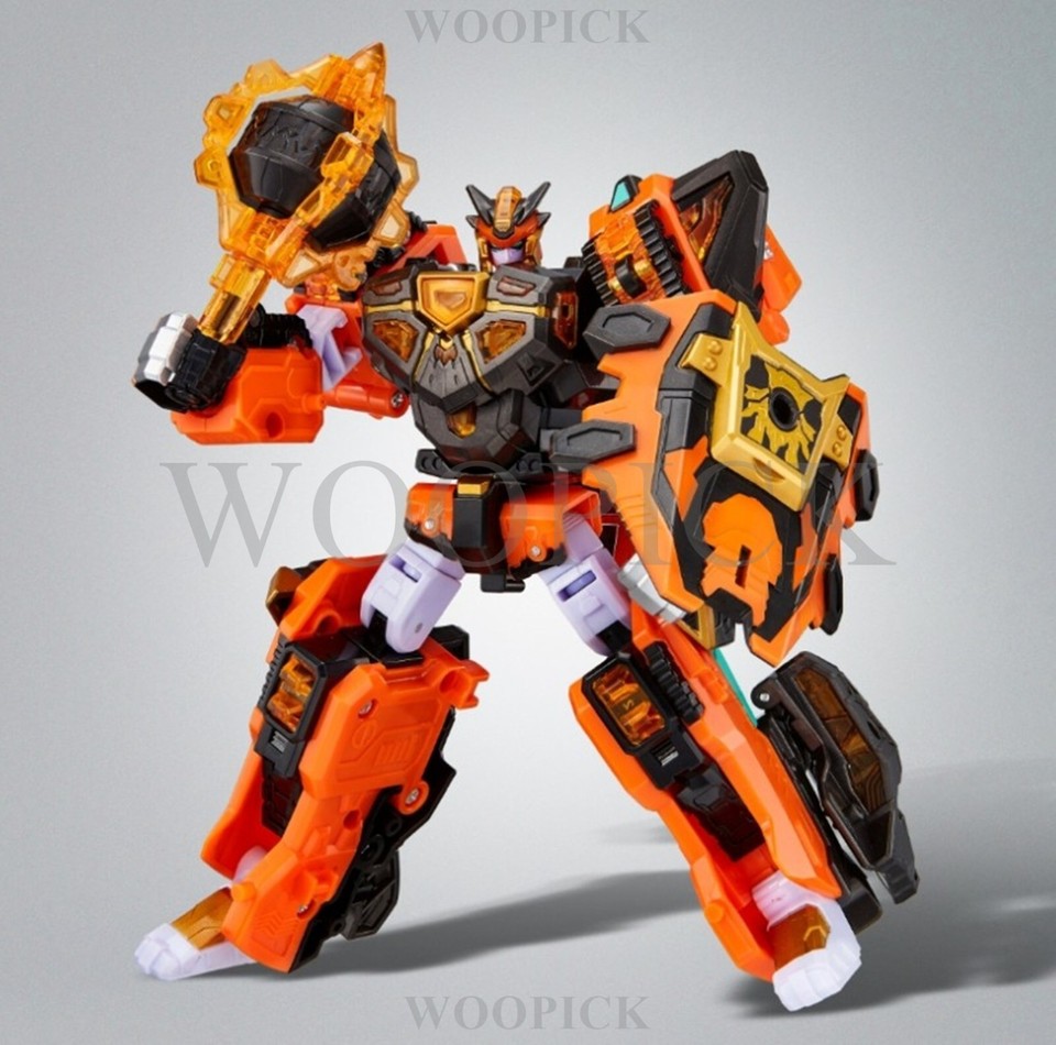 Miniforce Dinoid Warrior REX KAISER + 4 Headbot Set Transformer Robot ...