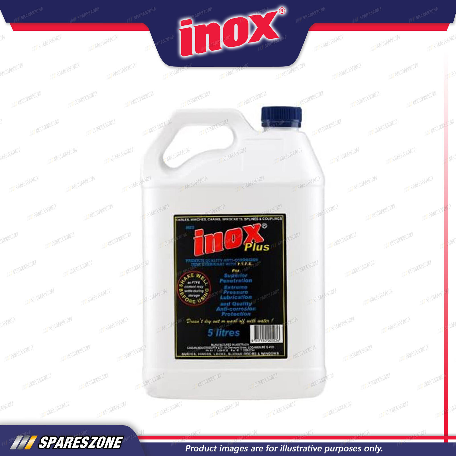 Inox MX5 Plus PTFE Liquid Lubricant 5 Litre Anti Moisture & Corrosion ...
