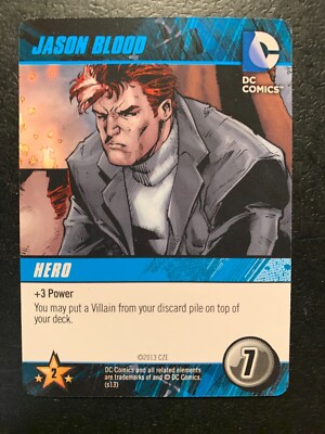 JASON BLOOD Card DC Comics Deck Building Game card HEROES UNITE 2013 | eBay
