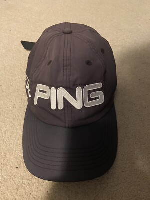 PING G30 Black White Golf Cap Hat Adjustable- Embroidered Logos | eBay