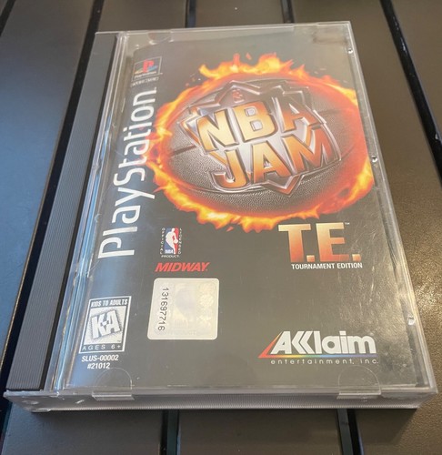 Sony PlayStation 1 NBA JAM T.E Long Case Video Game Complete in Box w ...