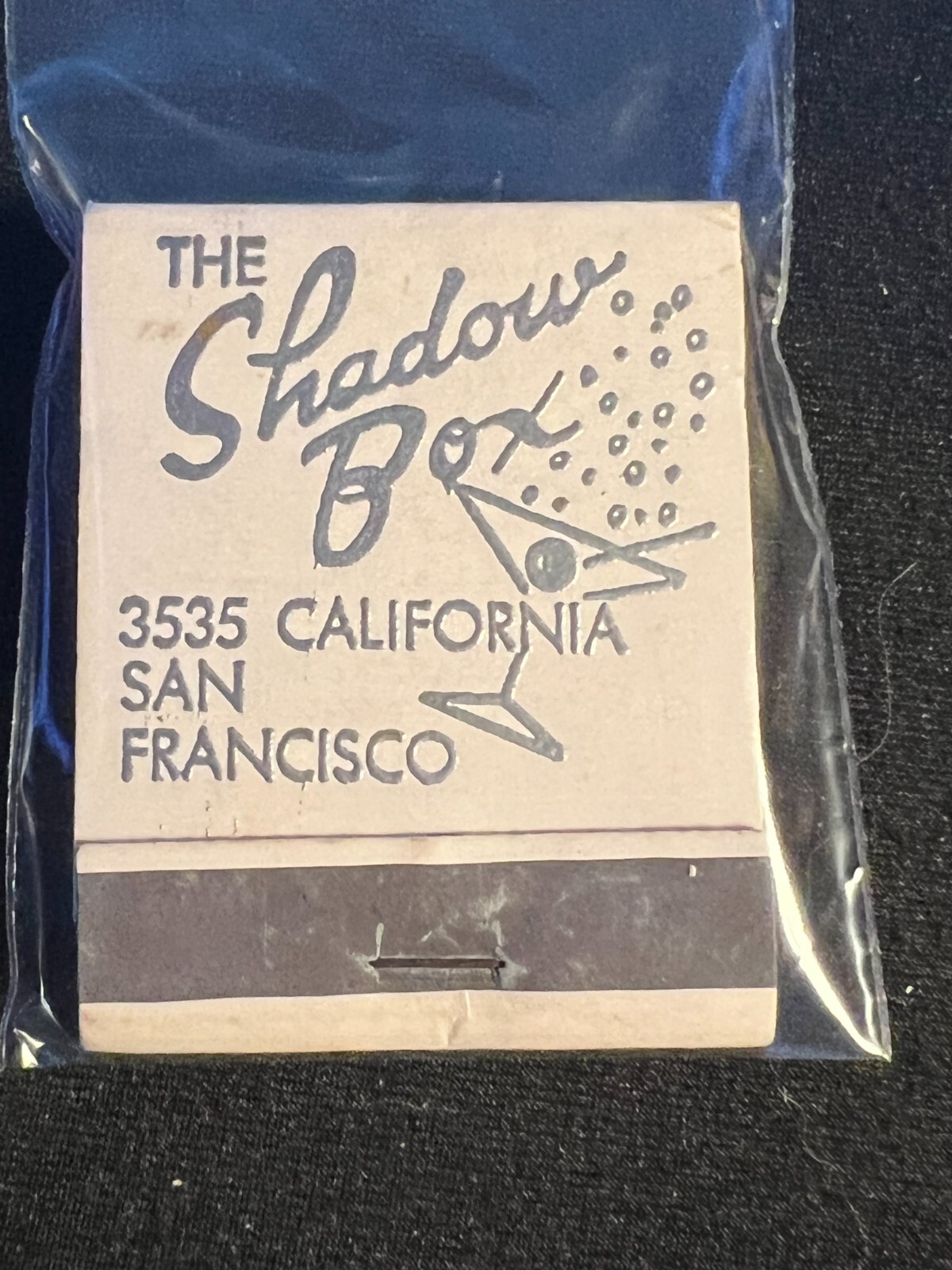VINTAGE MATCHBOOK - THE SHADOW BOX - PIANO BAR - SAN FRANCISCO, CA ...