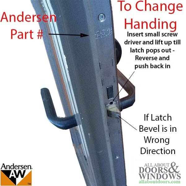Andersen Active Multipoint Lock for 6 ft 8 in Frenchwood Hinged Door ...