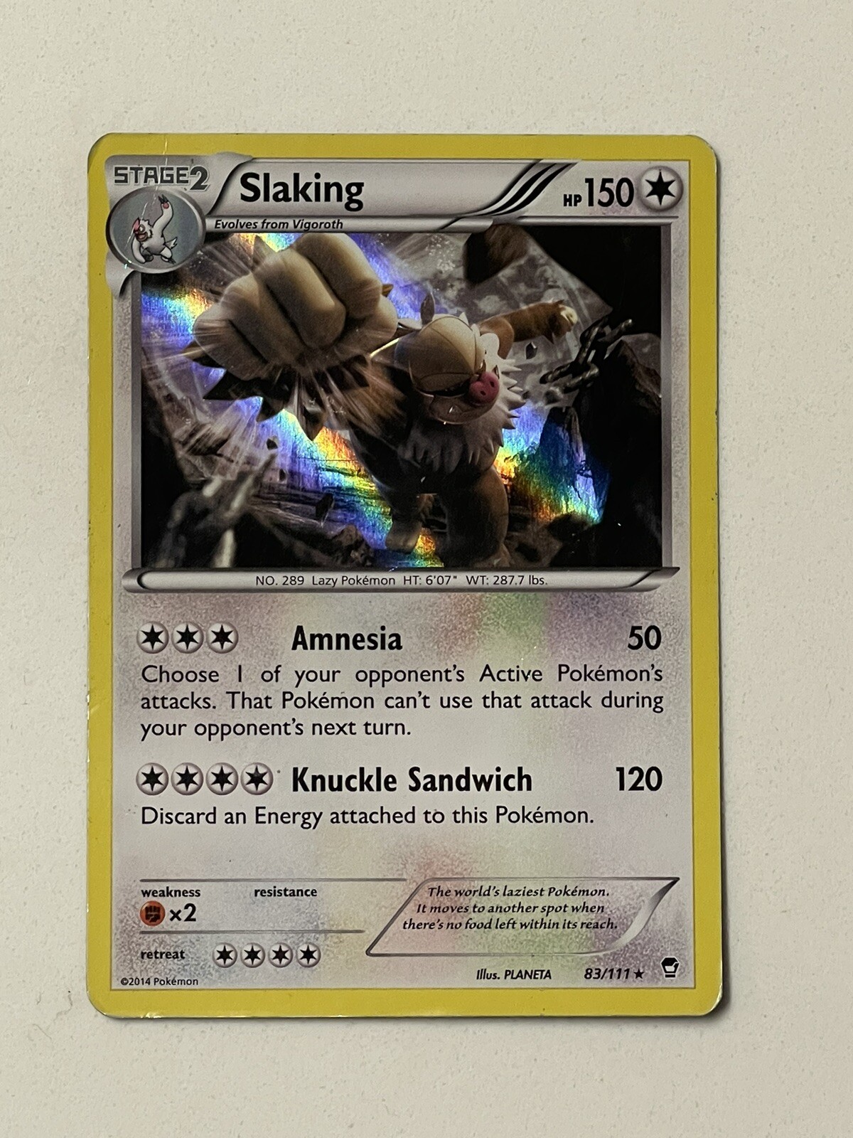 Pokémon TCG Slaking Furious Fists 83/111 Holo Rare Near Mint | eBay