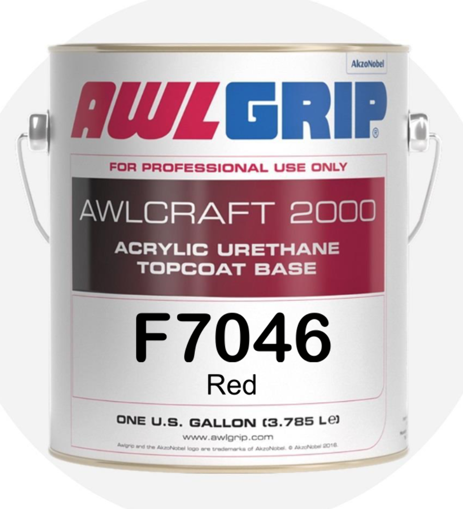 Awlgrip Awlcraft 2000 Acrylic Urethane Topcoat Tint Red Base G. F7046 ...