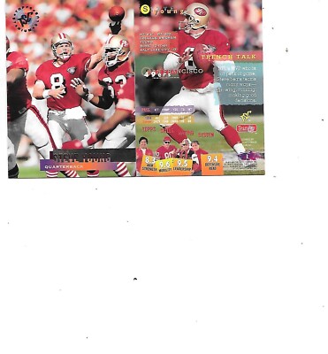 Steve Young 1995 Topps Stadium Club Football Card #1 BOGO FREE SF 49ers ...