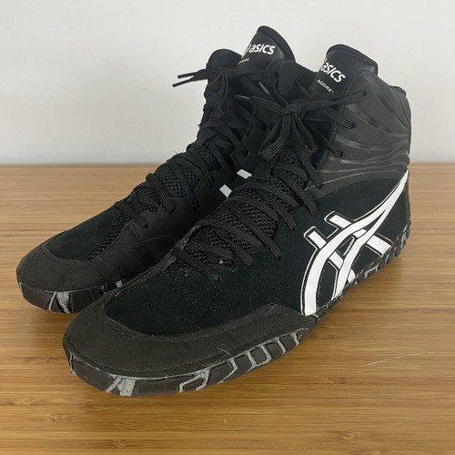 Asics Aggressor 5 Wrestling Shoes Black/White Men's Size 12 US 1081A048 ...