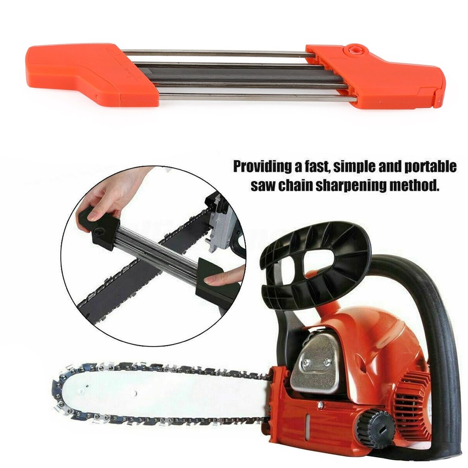 2 In 1 Easy File Chainsaw Chain Sharpening Tool Fit STIHL 4mm 3/8LP ...
