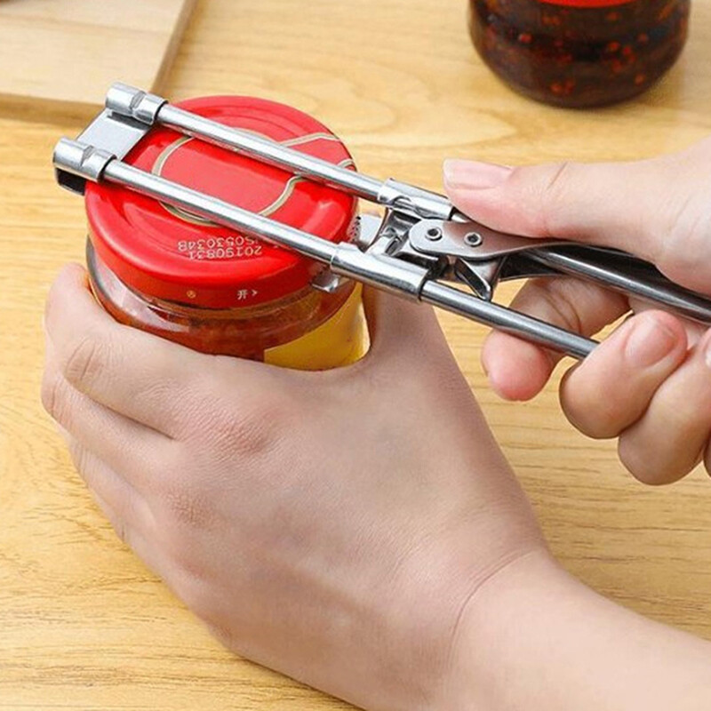 Adjustable Multifunctional Stainless Steel Can Opener Jar Lid Kitchen ...