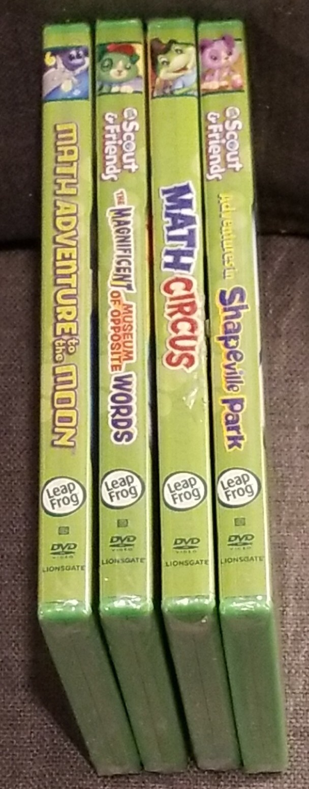 Lot of 4 Leap Frog DVDs Childrens Early Educational Opposites Shapes ...