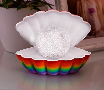 Colour Change Shell Clam Glitter Pearl Mermaid Lamp Light Relaxing 19 ...