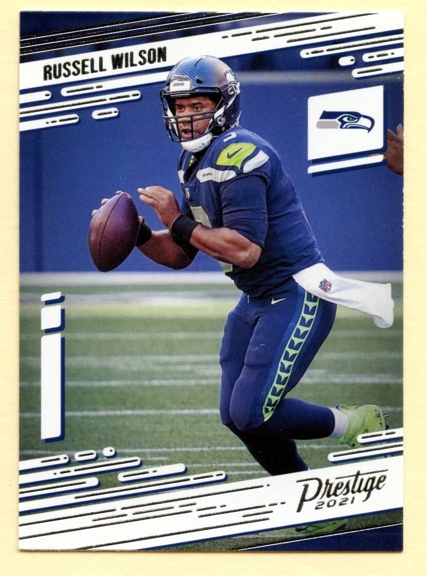 2021 Panini Prestige Football Russell Wilson card #197 Seattle Seahawks ...