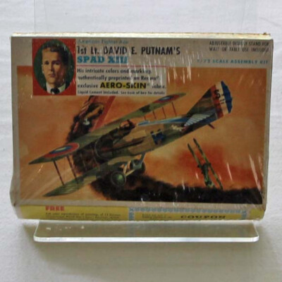 Renwal Putman's Spad XIII 1:72 Plastic Model Kit#263:69 Sealed 1966 ...