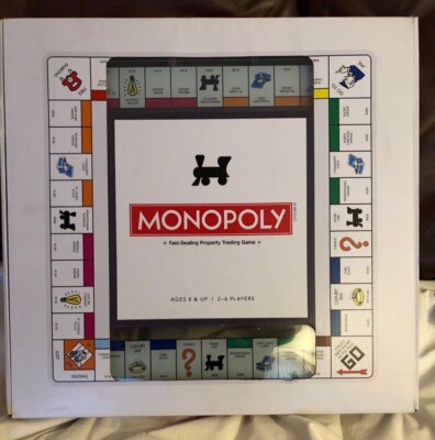 Monopoly Deluxe Glass Tempered Board NEW Property Trading Game Hasbro ...