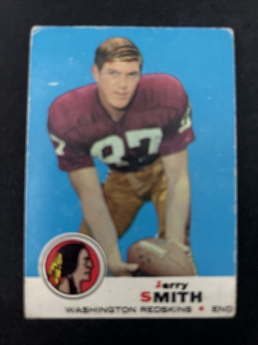 1969 Topps Football Card #45 Jerry Smith Washington Redskins Vg Free ...