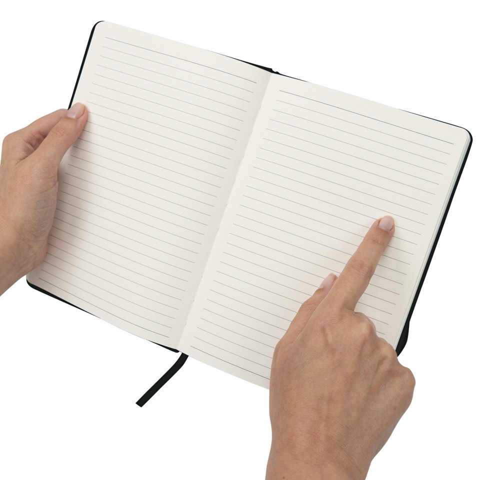 A5 Hardback Lined Notebook Ruled Dotted Notepad Notes Diary Journal ...