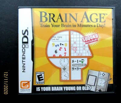 Nintendo DS Brain Age:Train Your Brain in Minutes a Day(2006)Pre-Owned ...
