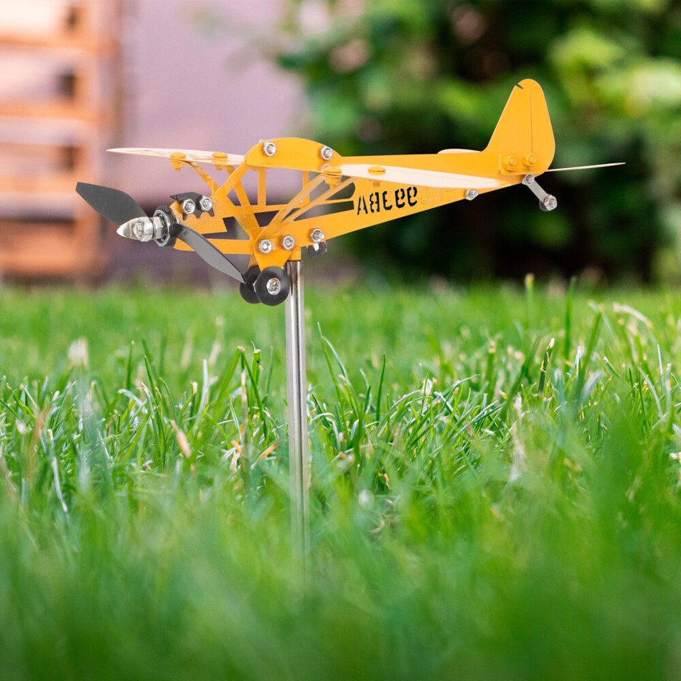 Wind Spinner Windmill Wind Catchers Sculpture Airplane Weathervane Wind ...