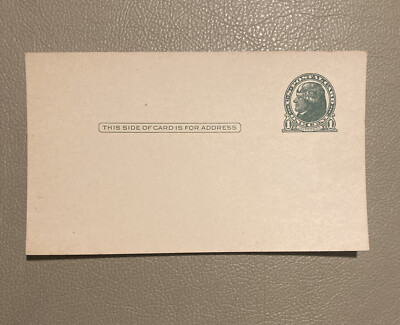 Rare 1928 Antique Collectible USPS Thomas Jefferson One Cent Blank ...