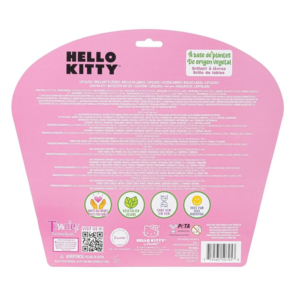 Hello Kitty 10 Piece Plant Based Lip Gloss, Girls Party Favors, | eBay