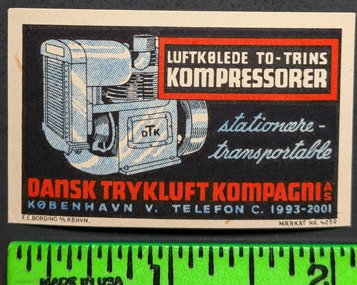 Vintage Air Compressor German Poster Stamp | eBay