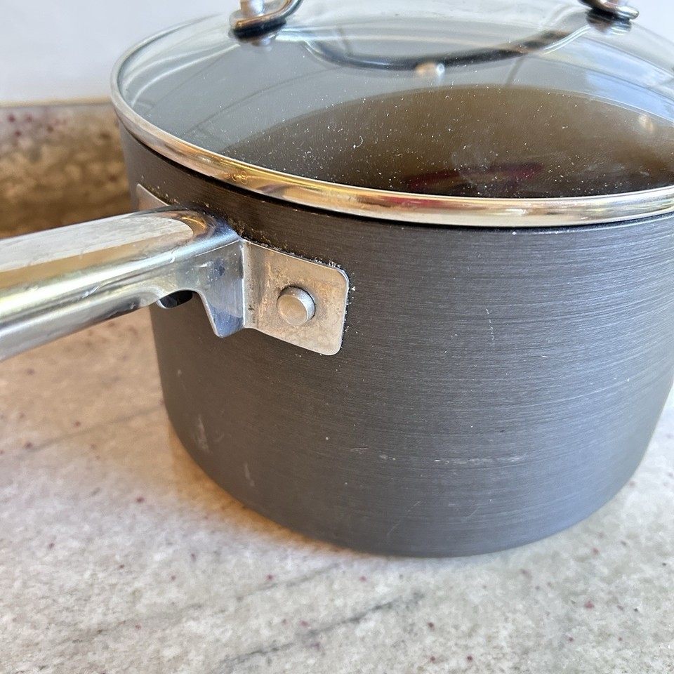 Anolon Meyer Professional 3.8L Saucepan Hard Anodized Nonstick with Lid | eBay UK