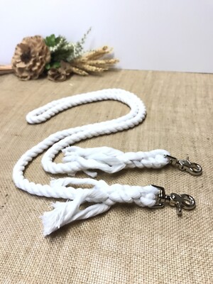 horse rein Cotton Rope Reins white 1/2” Soft Cotton | eBay