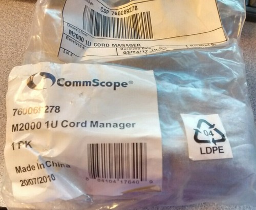 Commscope M2000 1U Cord Manager 760069278 Cable Management Kit | eBay