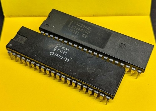 Intel P8035L, IC, Microcontroller, 8-Bit, 8048 CPU, PDIP-40 1 pcs 1978 ...