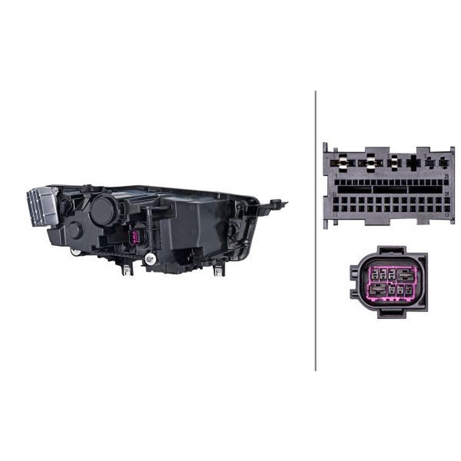 Hella Headlight 1LX 014 891-431 LED Left Hand Side Headlamp Passenger ...