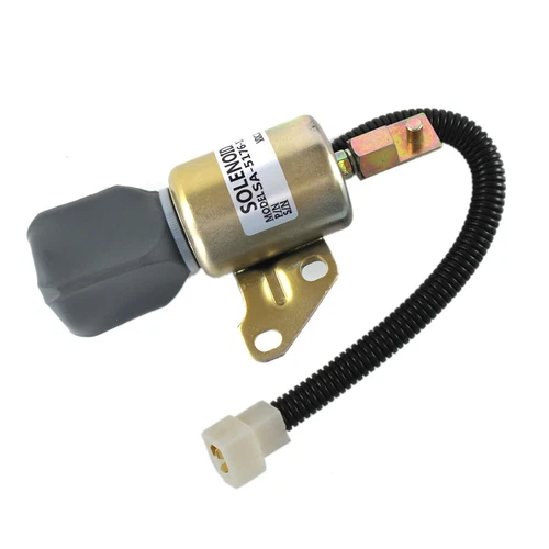 12V Fuel Stop Solenoid 1756ES-12SUC5B1S5 17520-60013 Compatible Kubota ...
