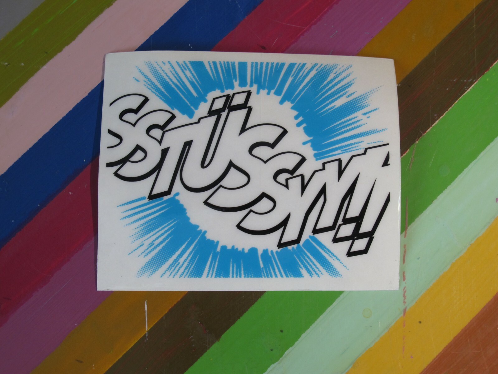 vtg 1990s Stussy skateboards sticker - art and graphics Stussy Tribe | eBay