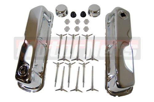 SBF 289 302 351W 5.0 Chrome Engine Dress-Up Kit Valve Covers Small ...
