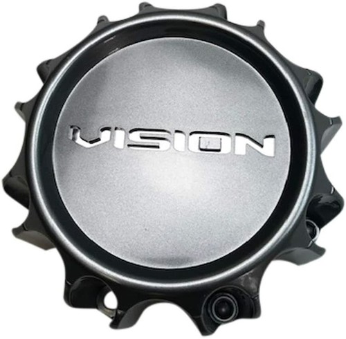 Vision Wheels C353GM-8V Gun Metal Gray Center Cap | eBay