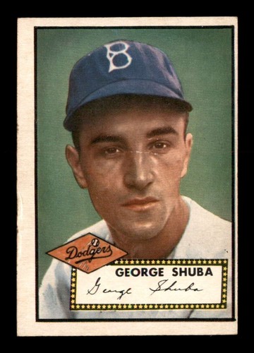 1952 Topps #326 George Shuba RC VGEX X3326510 | eBay
