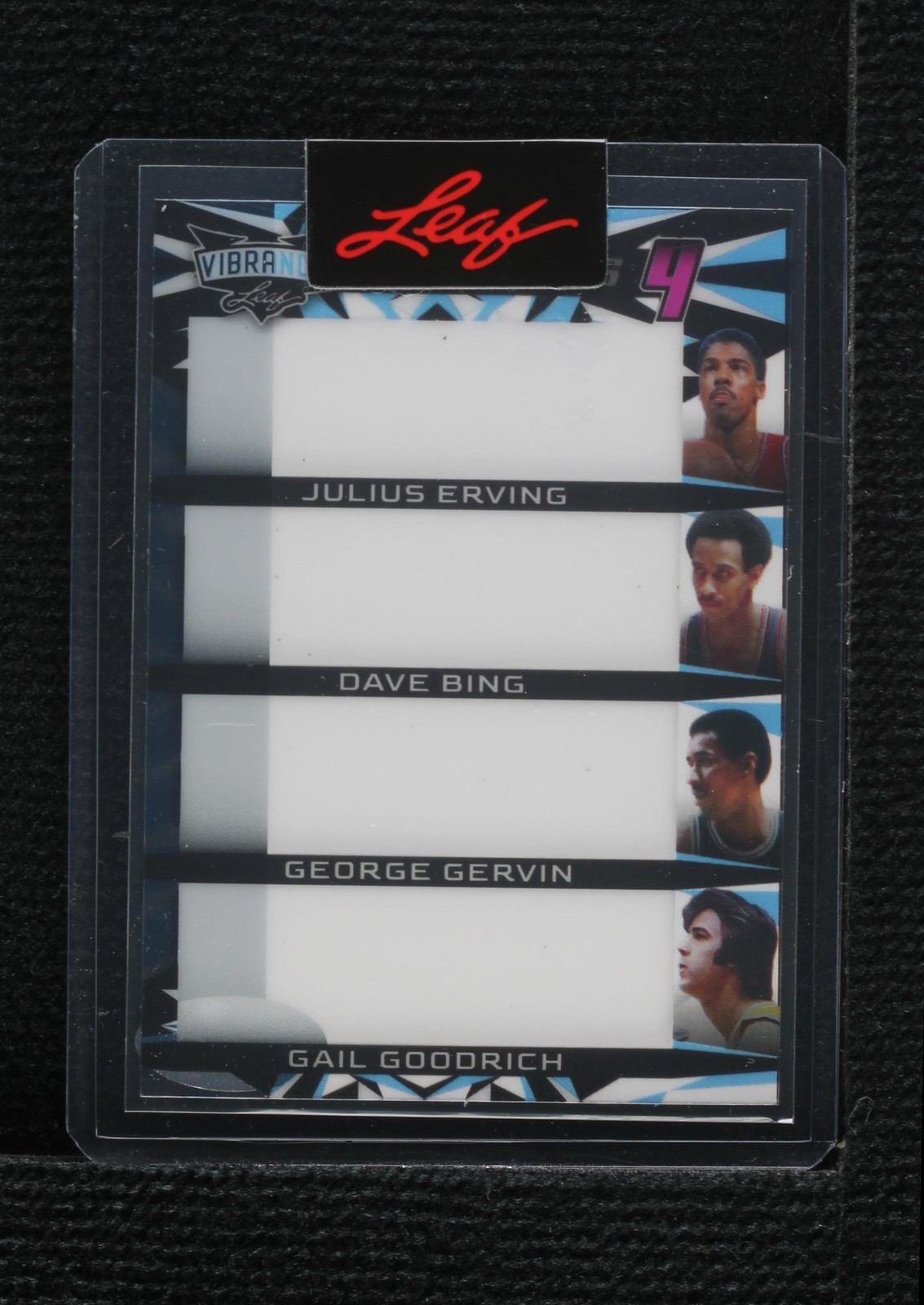 2023 Leaf Vibrance - Vibrance Signatures 4 Julius Erving, George Gervin ...